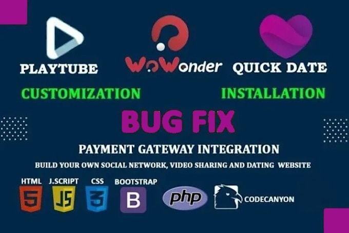Fix and install wowonder php script and add new features by Brainwavelab | Fiverr