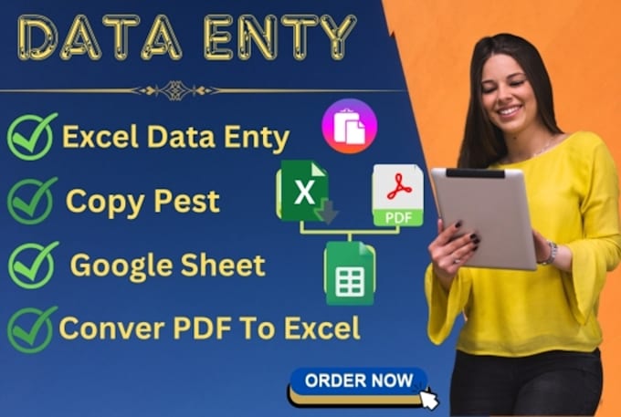 Do fast accurate data entry by Rjjuwel312 | Fiverr