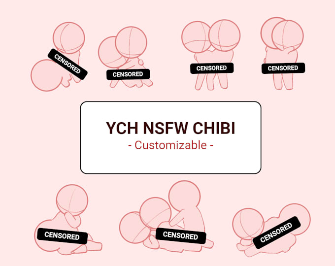 Draw ych nsfw chibi by Fio139 | Fiverr