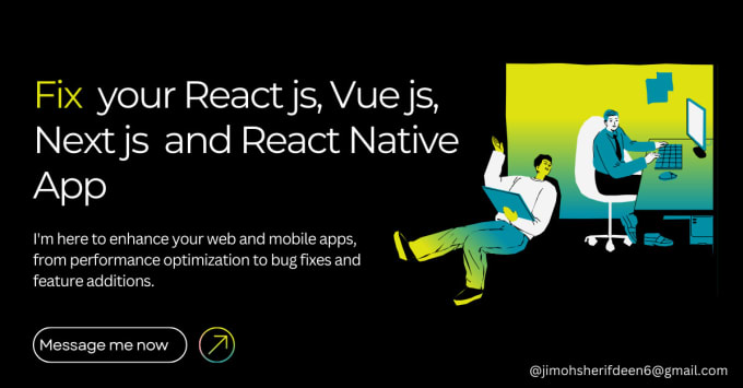 Fix Your Nextjs Reactjs Vuejs And Reactnative App By Sheriffjimoh Fiverr