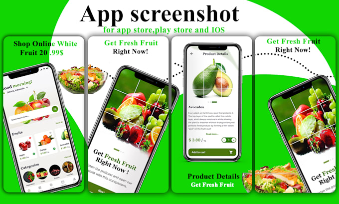 Design app screenshots for app store and play store by Yasir_creations ...