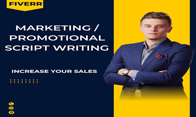 Write marketing and promotional script for your business by ...