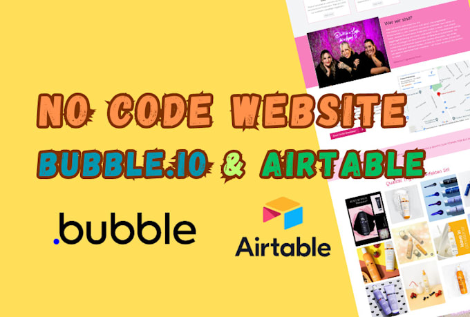 Design and build your website using bubble io and airtable by Sufiyanirfan3 | Fiverr