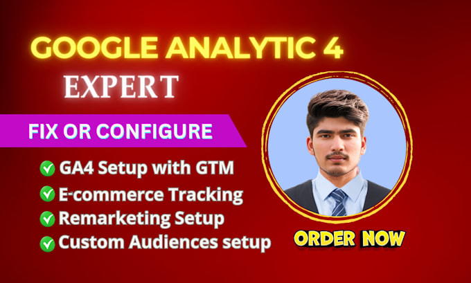 Setup and fix google analytics 4 gtm conversion tracking ga4 ecommerce tracking by Expert_sawrav ...