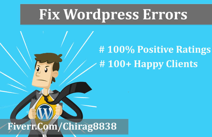 Fix Wordpress Errors Wordpress Issues By Chirag8838 Fiverr