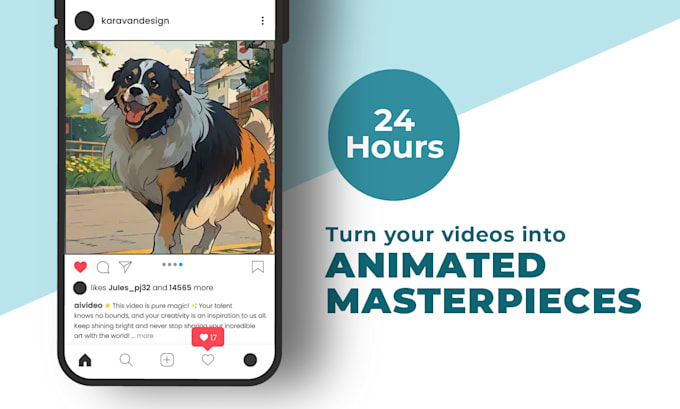 Transform your videos into animation with ai by Karavandesign | Fiverr