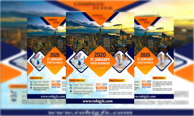 Do create flyer design, banner design and sign board design by ...