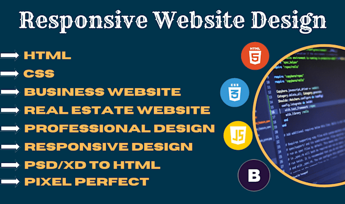 Responsive website design, psd to html, figma to html, tailwind css by Ahmed22542 | Fiverr