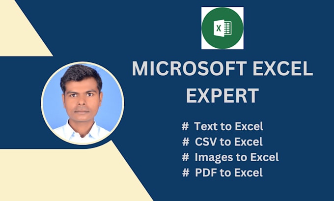 Convert the text, csv, images and pdf files to excel and combine files by Data_keymaster | Fiverr
