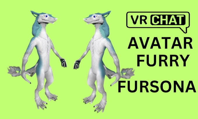 Create custom vrchat furry avatar, 3d furry avatar, fursona vrc and ...