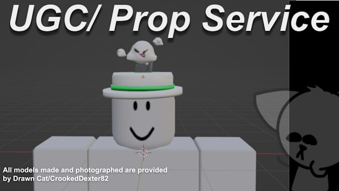 Design roblox props and ugc hats by Drawncat | Fiverr