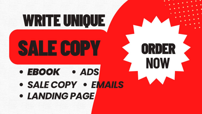 Write converting killer sales copy for your landing page, email and ads ... Write converting killer sales copy for your landing page, email and ads ...