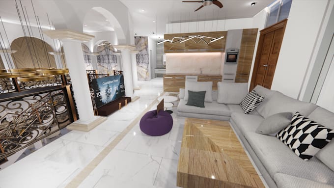 Create 3d modelling, interior design, and realistic 3d rendering by Jamaluddin218 | Fiverr