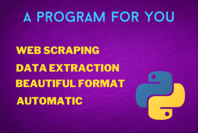 Build A Web Scraping Or Data Extraction Tool Or Program Using Python By Codewithmayo Fiverr