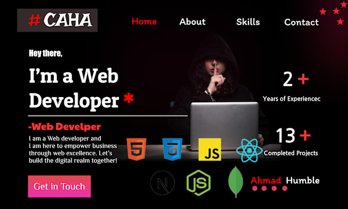 Be your full stack web app developer in mern by Ahmadhumble | Fiverr Be your full stack web app developer in mern by Ahmadhumble | Fiverr