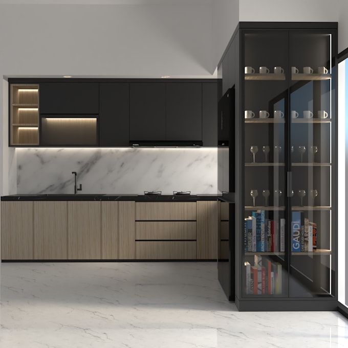 Creating highly realistic 3d renders for kitchen purpose by ...