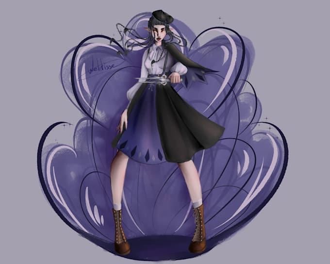 Draw your magnificent character by Nehtisse | Fiverr