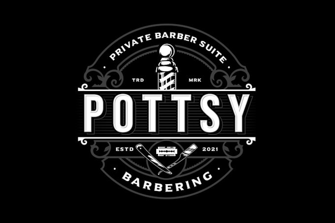 Create unique, custom barber and barbershop logo by Lilianagaylord | Fiverr