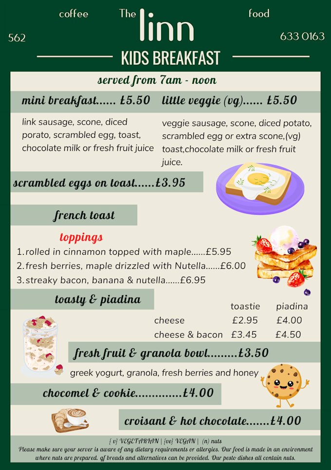 Design professional menus, flyers, stickers and business cards by ...