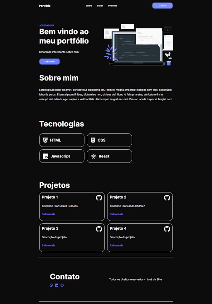 Develop a website with html, css, and javascript by Thenry_oliver | Fiverr