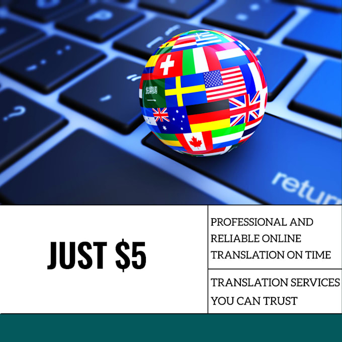 Offer high quality translation services on time by Mohish_j_nair | Fiverr