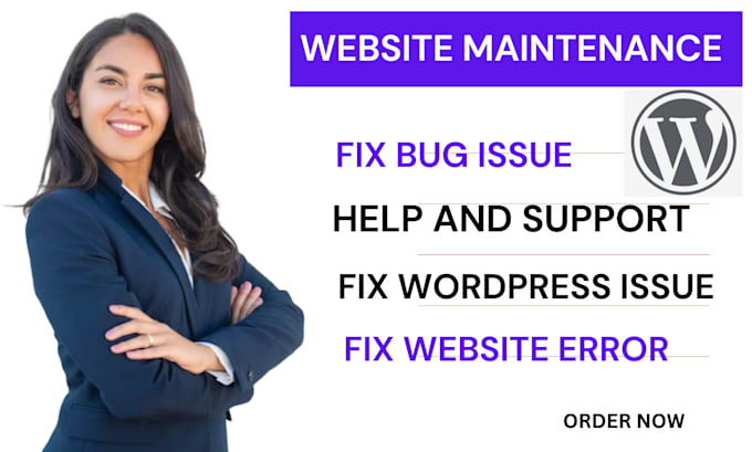 Fix wordpress issue, fix bug issue,website maintenance by Allison_web ... Fix wordpress issue, fix bug issue,website maintenance by Allison_web ...