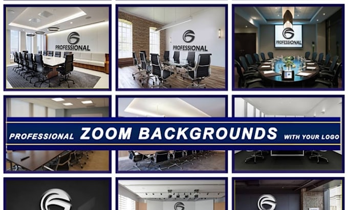 Design a custom zoom virtual background with your logo by Asifaltaf300 ...