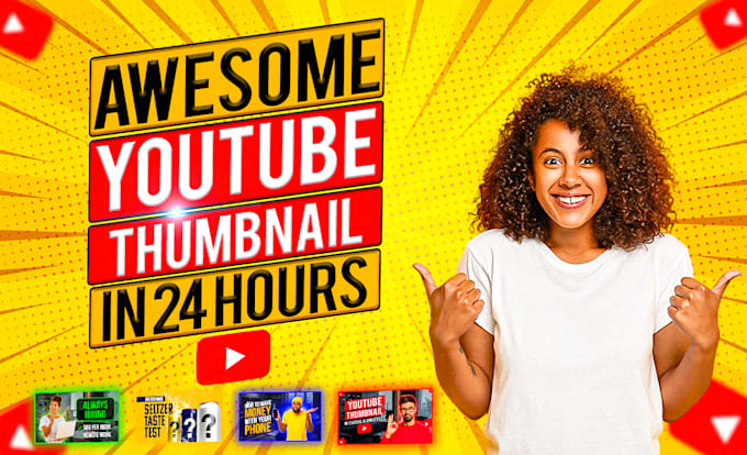 Design amazing youtube thumbnail by Ujiowie | Fiverr