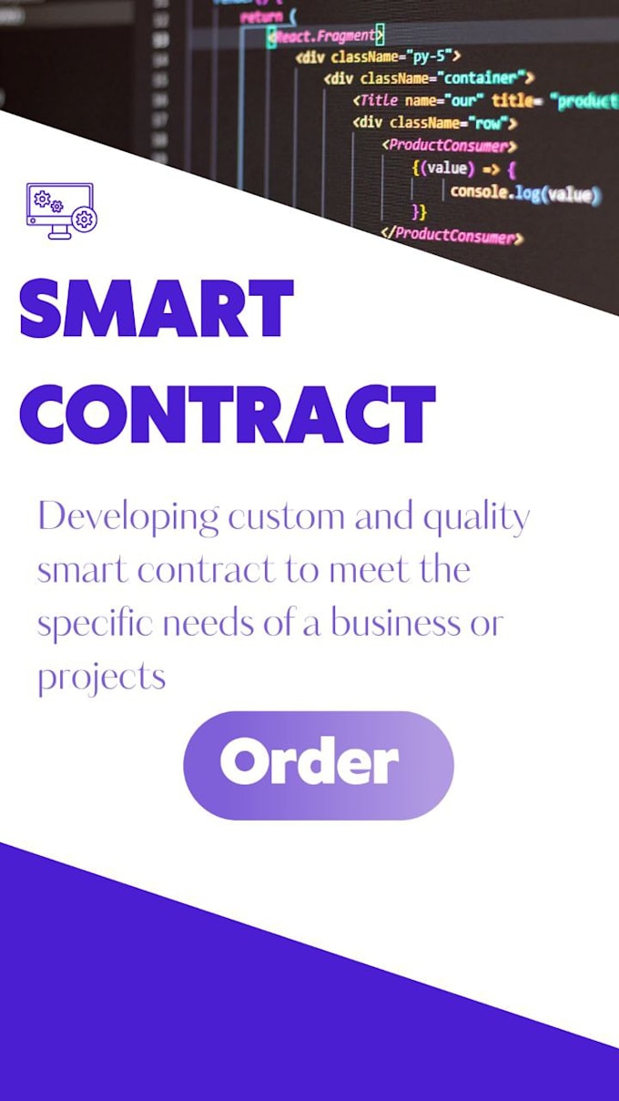 Develop a smart contract for your blockchain project by Remy_kay | Fiverr