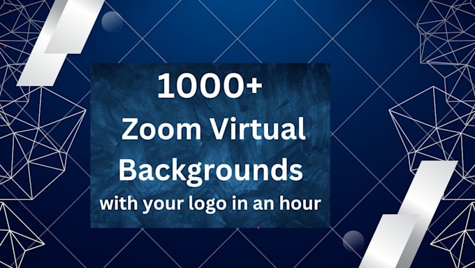 Create professional zoom virtual background by Myskillstudio | Fiverr