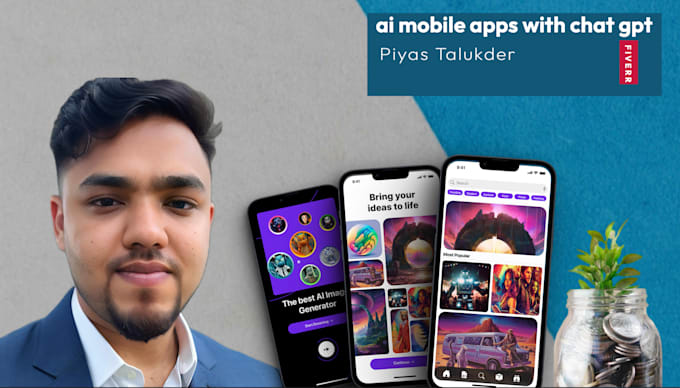 Develop ai agent chatbot custom app and website llm integration mvp saas mobile by ...