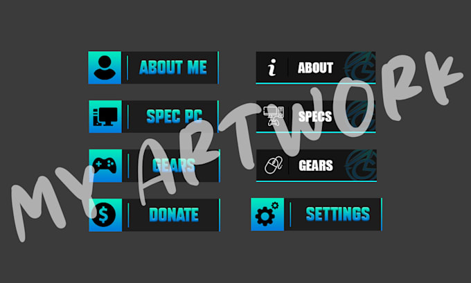 Make twitch header and graphics panel by Toeysirawit | Fiverr