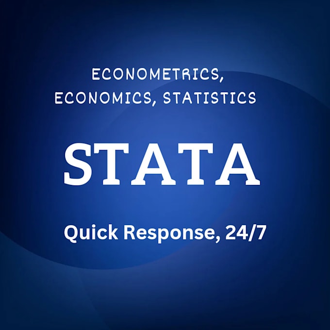 Do statistics, probability, time series, analysis, in stata by Sami_khanlhr | Fiverr