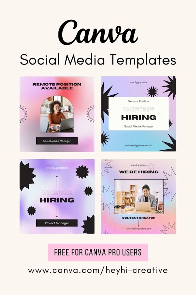 Design a canva templates for your social media posts by Riyagajbhiye197 ...