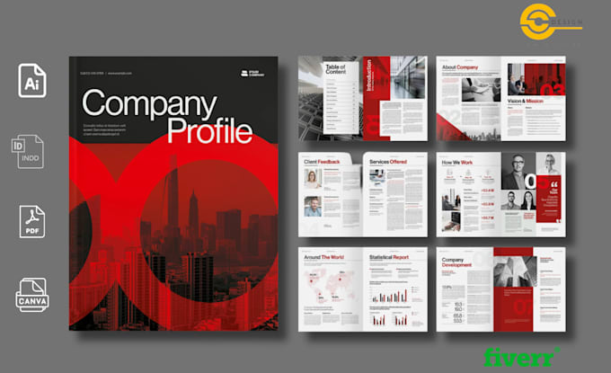 Design elegant proposal, company profile, annual report, white paper by ...