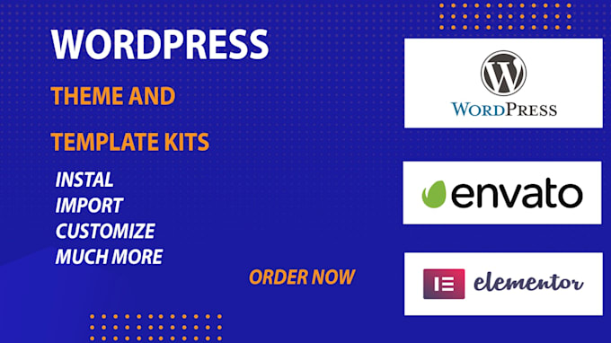 Install, import, and customize envato template kits, theme by Zara_dev ...