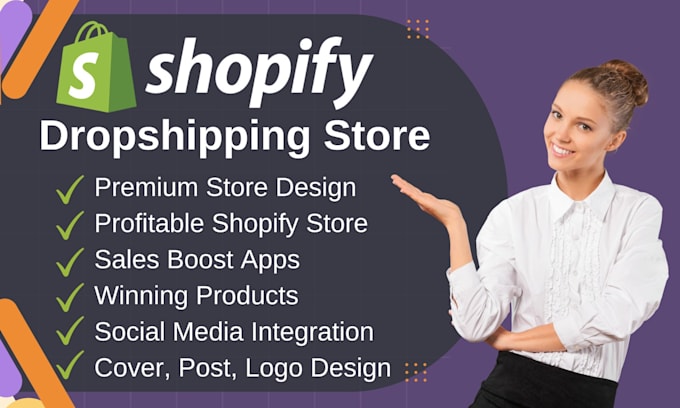 Build a shopify dropshipping store, sopify website design, redesign by ...