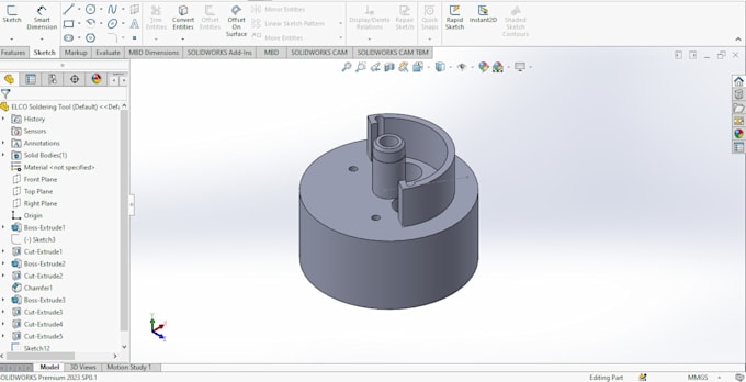 Do simple 2d, 3d designgs using solidworks, fusion 360 by Lahiruk ...