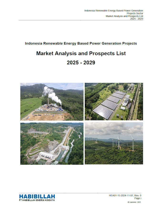 Provide indonesia renewable energy market analysis report by Jakalegawa | Fiverr