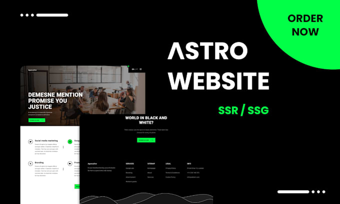 Create a blazingly fast astro business portfolio or ecommerce website by Sd__group | Fiverr