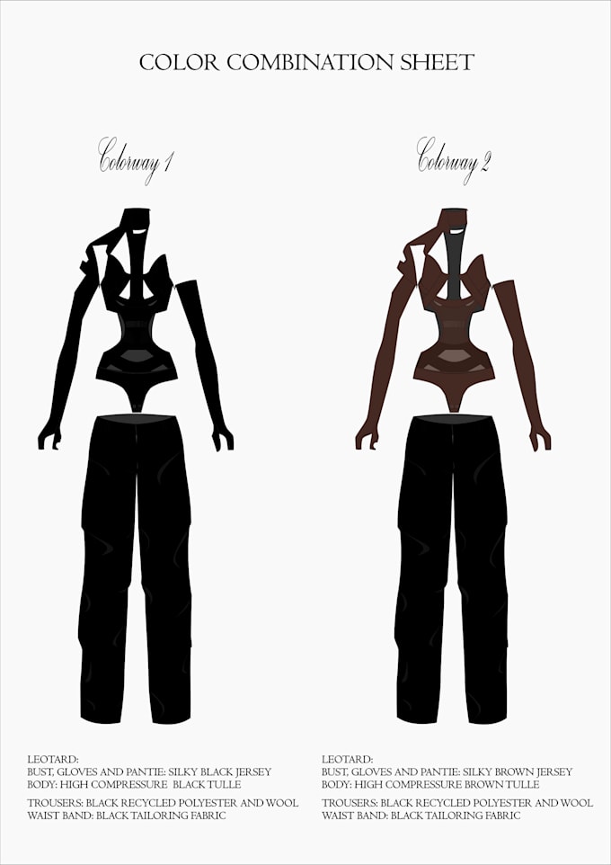 Create technical sheet for your fashion collection by Mayanamoreira ...