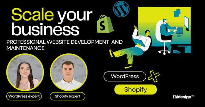 Develop, design, build, edit or fix a wordpress website by Indesign ...
