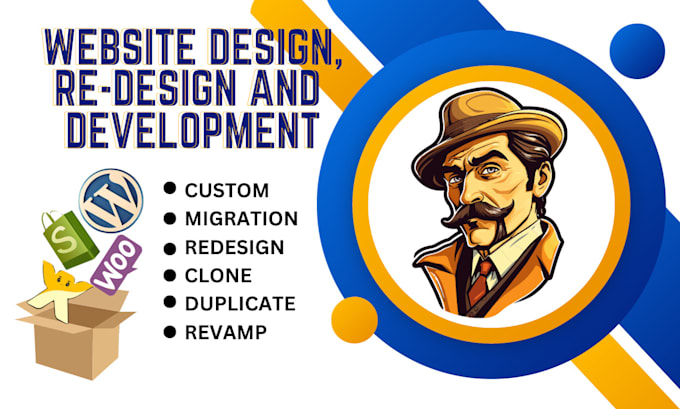 Design Revamp Redesign Clone Migrate Wordpress Wix Shopify