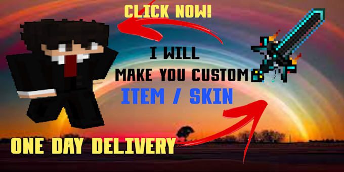 Make you a professional minecraft skin or a custom item by ...