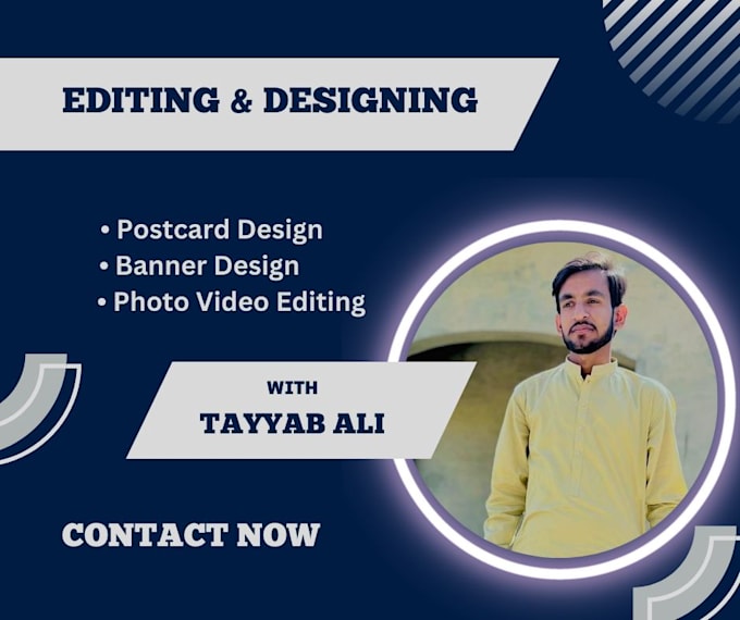 Do youtube video edit, banners,postcard design by Tayyabali68 | Fiverr