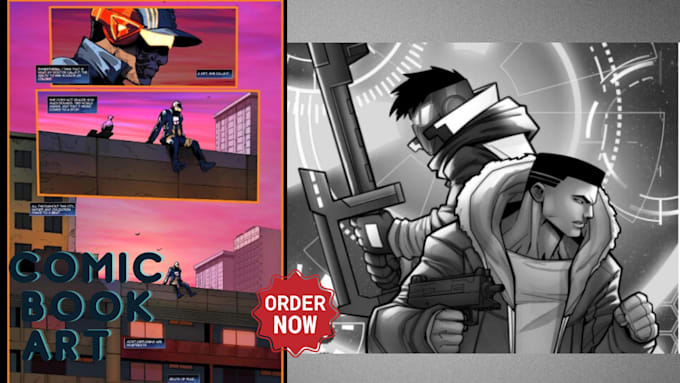 Create amazing comic page book art or graphic novel by Enem_jamie | Fiverr