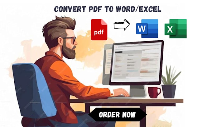 Convert pdf to word and pdf to excel by Ransara4u | Fiverr