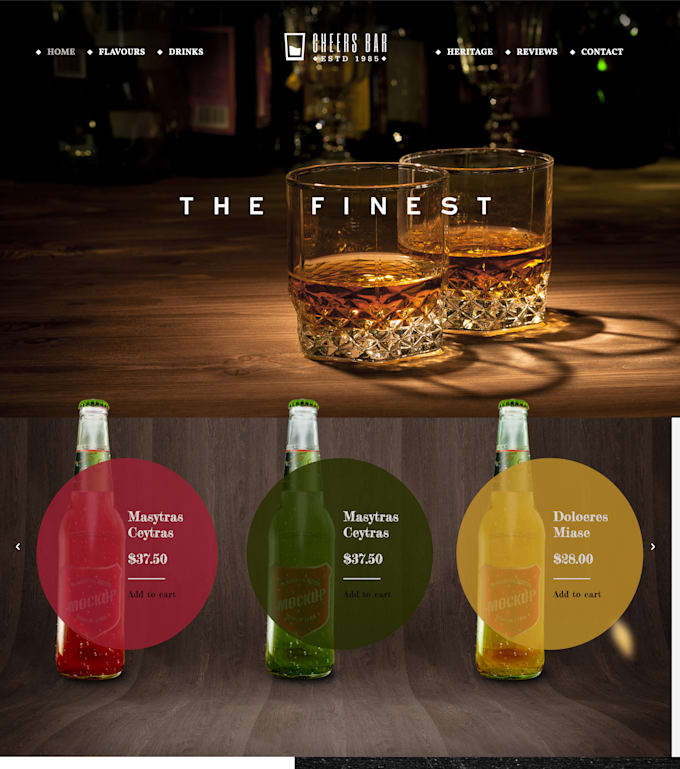 Create night club and bar website design by Hridoyislam142 | Fiverr