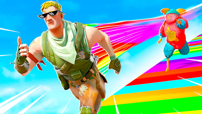 Make 3d thumbnail for your fortnite creative map red vs blue, tycoon ...