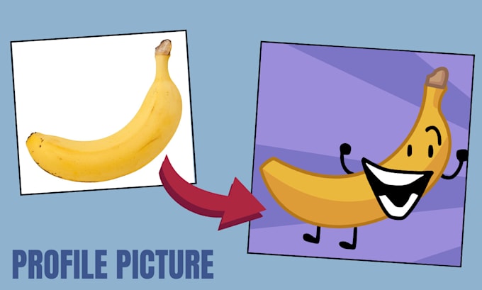 Do 2d profile pictures and banners featuring cartoon objects by ...